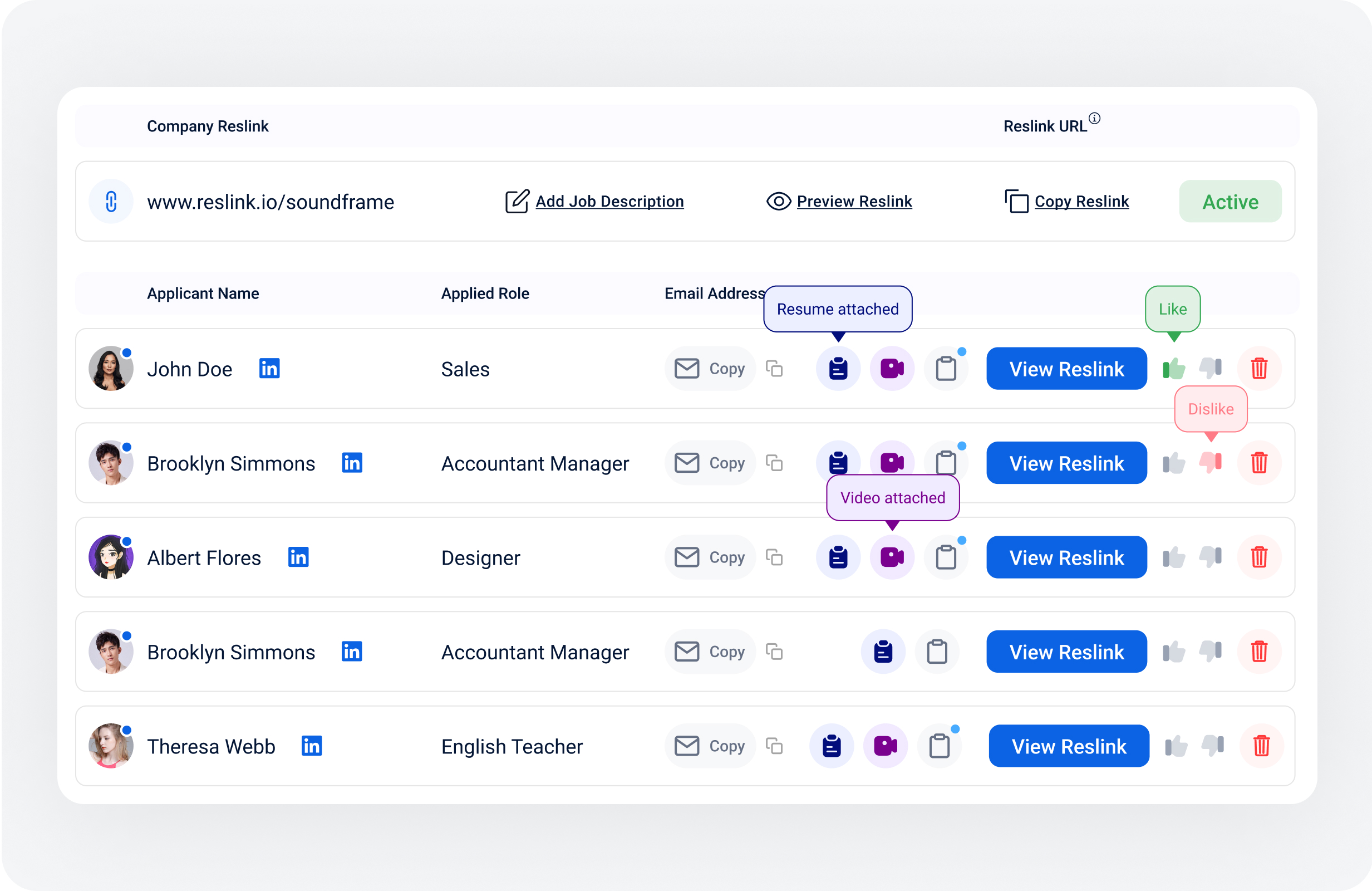 Reslink for Companies: Make Better Hiring Decisions, Faster